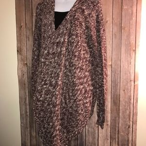 Pink Rose | Sweaters | Hooded Open Front Pink Rose Cardigan | Poshmark